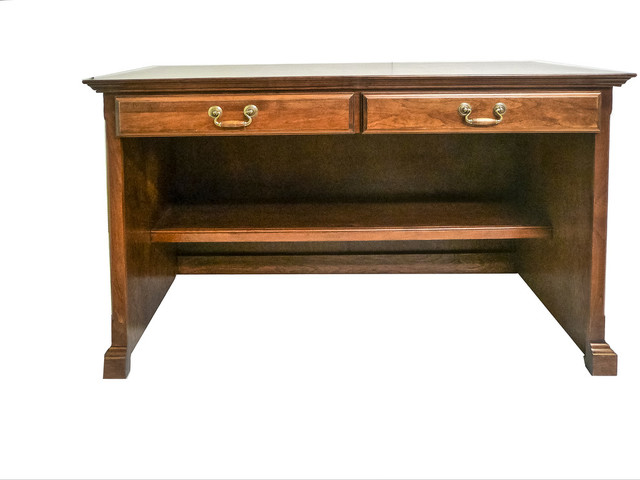 Traditional Alder Writing Desk, 54w - Traditional - Desks And Hutches ...