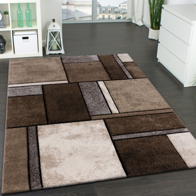 Modern Area Rug Geometric Pattern, 2'x3'7" - Contemporary - Area Rugs ...
