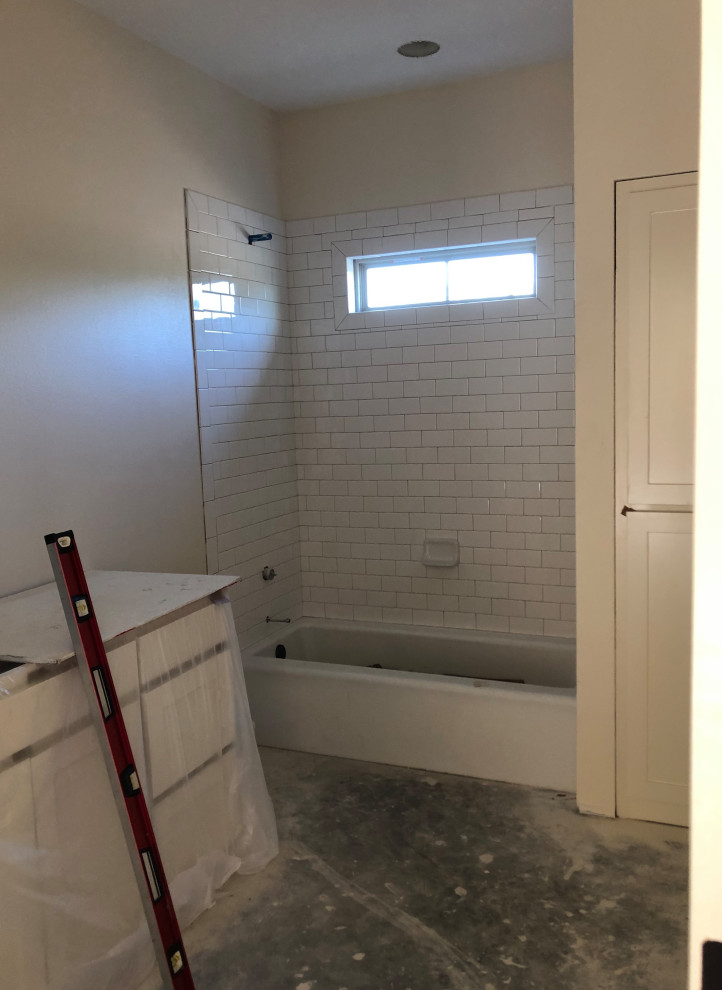 Subway tile to ceiling?