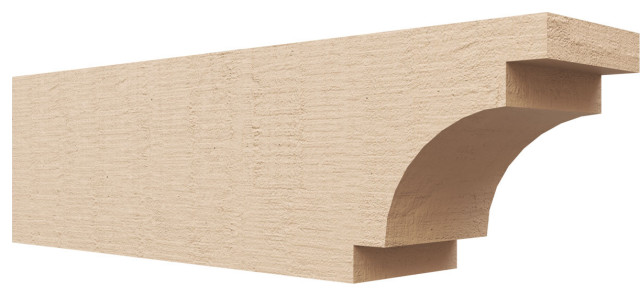 Mediterranean Woodgrain TimberThane Rafter Tail, Primed Tan, 6"Wx8"Hx28 ...