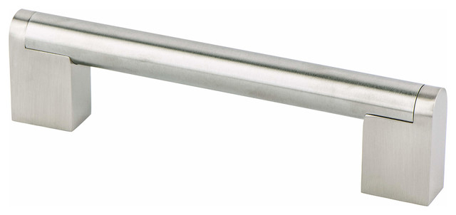Studio Pull, Stainless Steel, 128mm Center to Center - Transitional ...