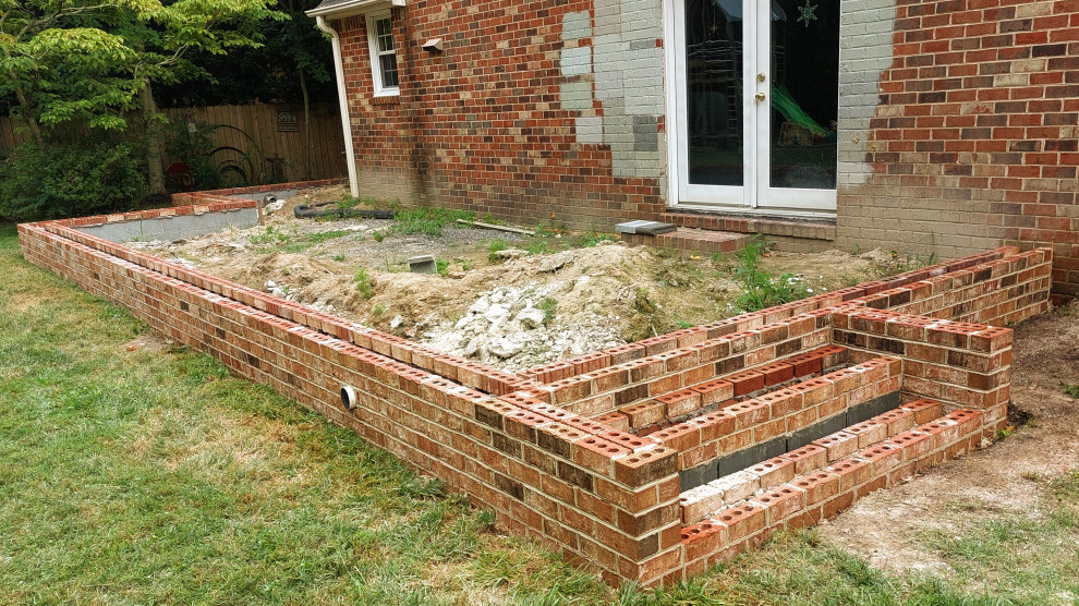 Foundation, Brick Skirt & 2 Sets of Steps - Exterior - Other - by Boyd ...