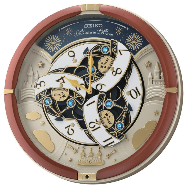 Castle Night Melodies, Motion Wall Clock by Seiko - Contemporary - Wall ...