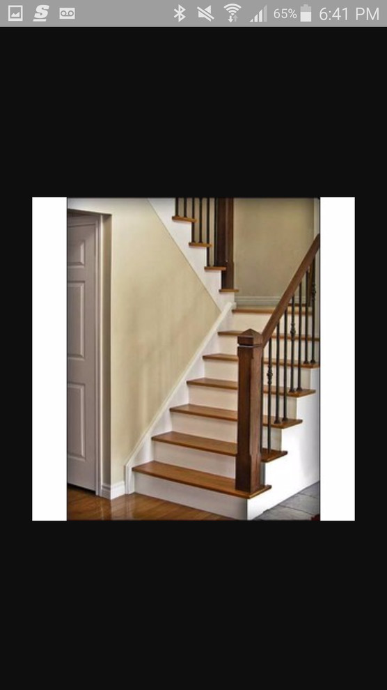 what looks better? stained post or painted white post?