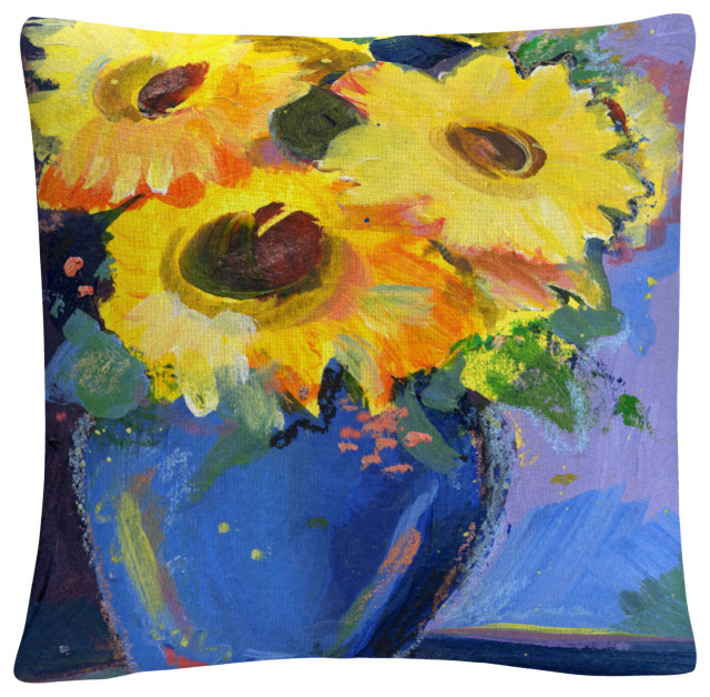 Sunflowers II Floral Bold Still Life Painting By Sheila Golden ...