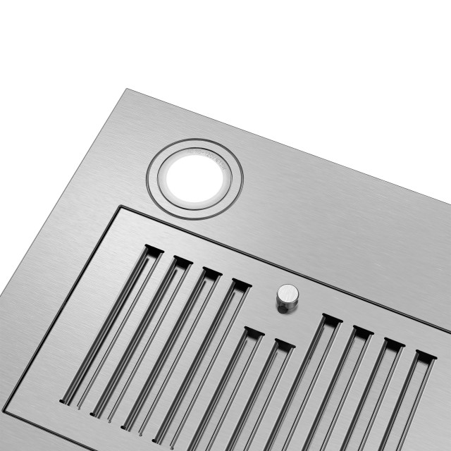 36" Insert Range Hood With Push Button Controls, Stainless Steel ...