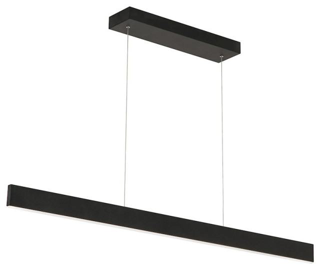 AFX Lighting Stealth 46" Linear LED Pendant, 120V, Black/Black ...