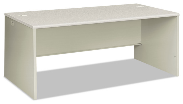 HON 38000 Series Desk Shell, 72" x 36" x 30", Light Gray/Silver ...