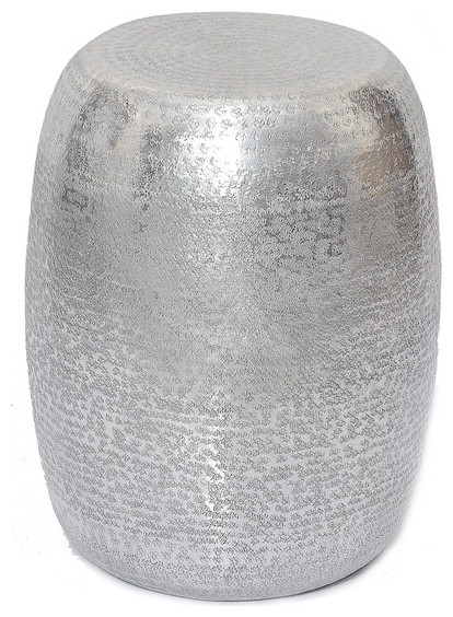 Marrakech Embossed Metal Round Side Table Only - Contemporary - Side ...