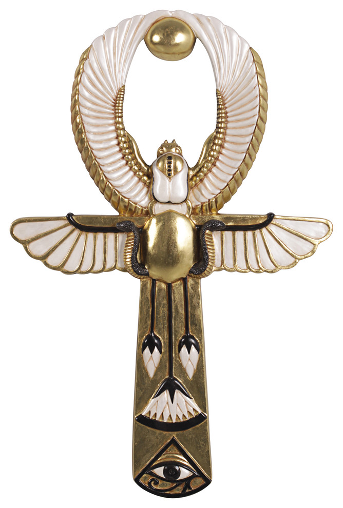 Egyptian Amun Re Ankh Wall Sculpture - Mediterranean - Wall Sculptures ...