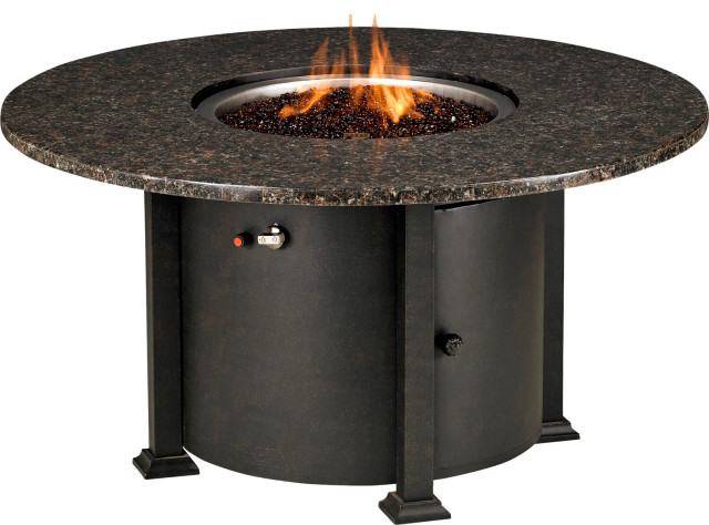 Rome 48" Round Fire Table - Transitional - Fire Pits - by VirVentures ...