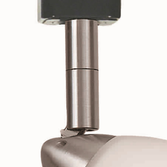 Metal Track Light With Interchangeable Round Glass Shade, Silver And ...