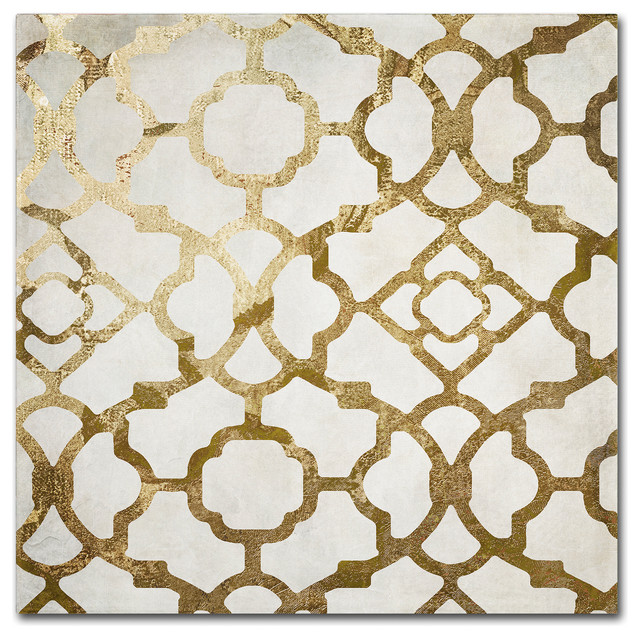 Color Bakery 'Moroccan Gold II' Canvas Art, 14"x14" - Mediterranean ...