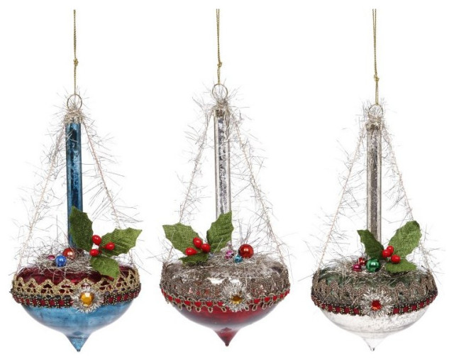 Mark Roberts 2021 Tinsel Kismet Ornament 6", Assortment of 3 ...