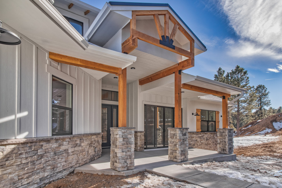 2021 Rampart Modern Farmhouse - Exterior - Denver - by Jayden Homes | Houzz
