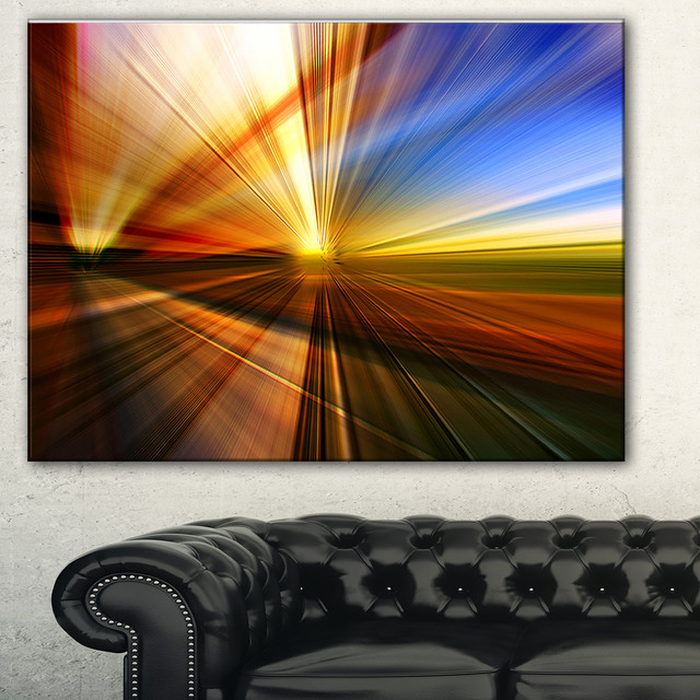 "Rays of Speed Reflection" Glossy Metal Wall Art, 28"x12 ...
