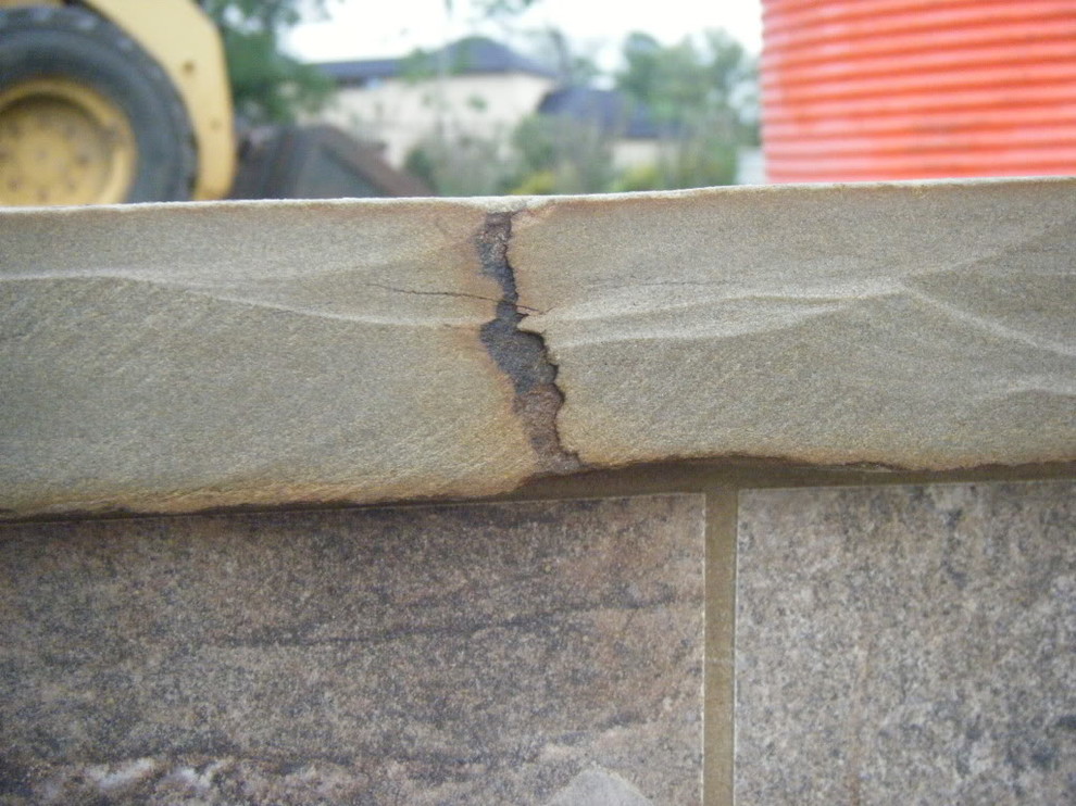 Cracks in the Flagstone Coping