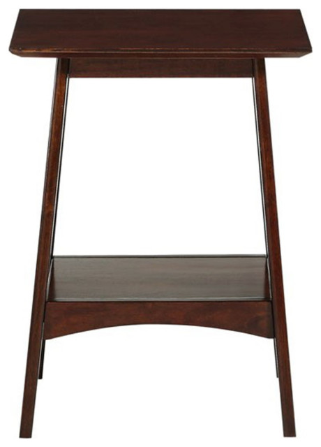 Alpine End Table With Shelf - Transitional - Side Tables And End Tables ...