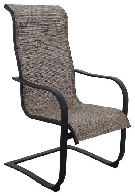 Courtyard Casual Santa Fe Aluminum Spring Chairs, Set of 6 - Tropical ...