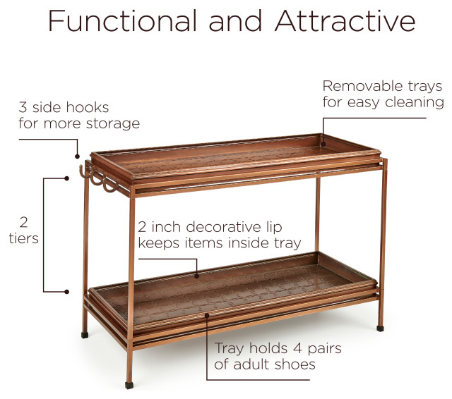 Double Boot Tray With Stand - Transitional - Shoe Storage - by Good ...