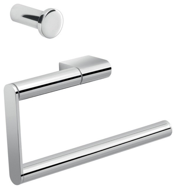Chrome Bathroom Accessory Set - Contemporary - Toilet Paper Holders ...
