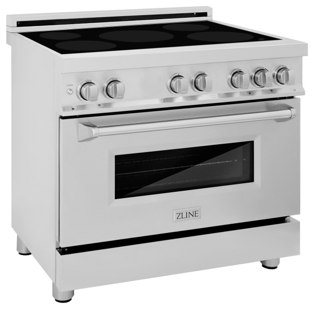 ZLINE 36 In. Professional Electric Range, Stainless Steel, RAIND-36 ...