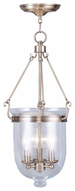 Traditional Three Light Chandelier-Antique Brass Finish - Chandelier ...