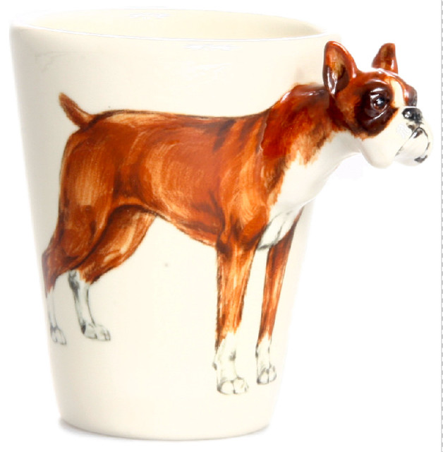 Boxer 3D Ceramic Mug - Eclectic - Mugs - by Blue Witch Ceramics Inc ...
