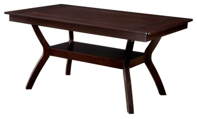 Dining Table, Dark Cherry Brown - Transitional - Dining Tables - by ...