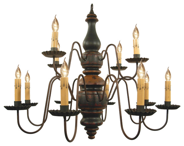 Charleston Wooden Chandelier by Katie's - Traditional - Chandeliers ...