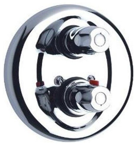 LaToscana Thermostatic Shower Valve, Volume Control, Chrome, 3TCR690 ...