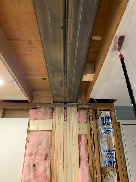BELLEVUE BEARING WALL REMOVAL - STEEL FLUSH BEAM - Basement - Seattle ...