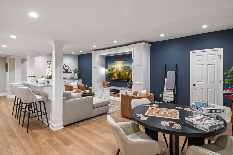 Where Fun Meets Style: North Wales Basement - Traditional - Basement ...