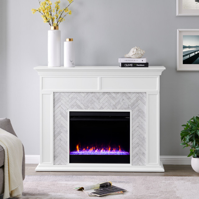 Fireplace Mantel with Smart Firebox - Traditional - Indoor Fireplaces ...