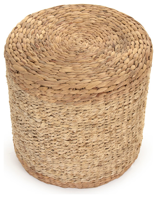 Woven Cylinder Stool - Beach Style - Accent And Garden Stools - by ...
