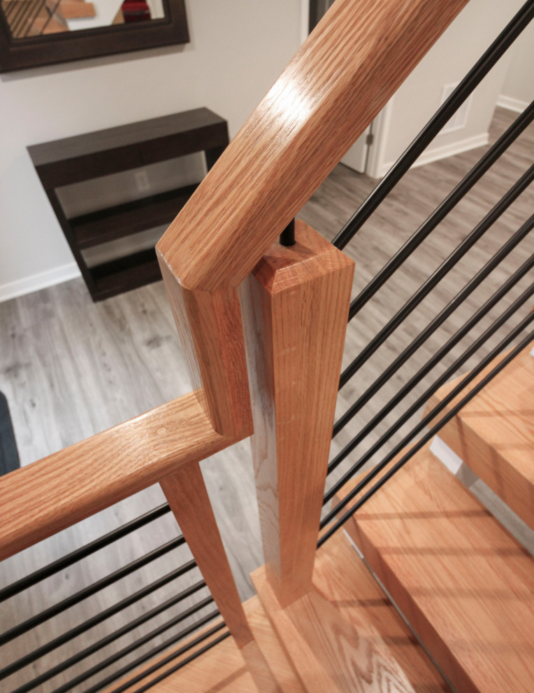 99_Modern & Open L-Shape-Winder Stair, Arlington VA 22207 - Staircase ...