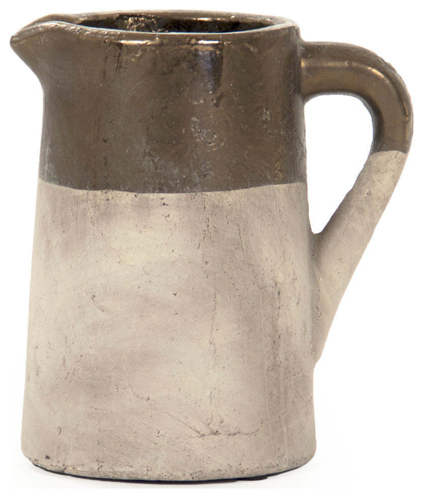 Small Bronze Pitcher - Farmhouse - Pitchers - by Zentique, Inc. | Houzz
