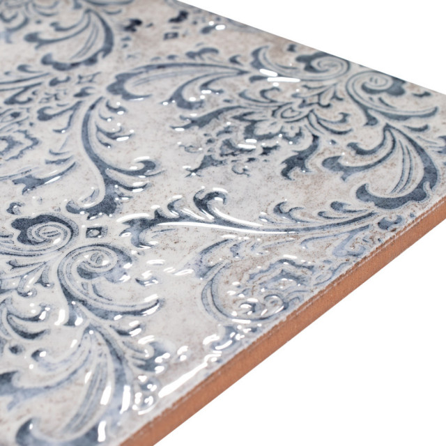 Milano Decor Daman Ceramic Wall Tile, Azul, Sample - Traditional - Wall ...