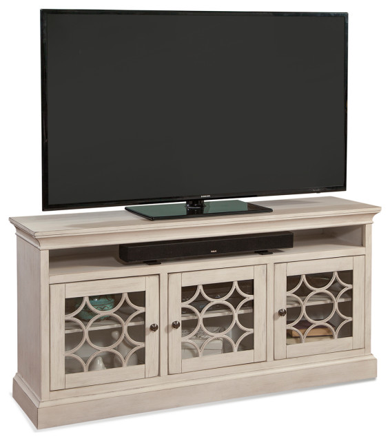 Rustic 60" Three Door TV Console - Traditional - Entertainment Centers ...
