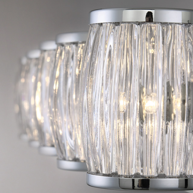 8-Light Rustic Linear Chandelier by Eurofase - Transitional ...