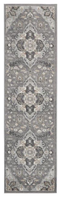 Nourison Elation Runner Area Rug, 2'3"x7'6" - Mediterranean - Hall And ...
