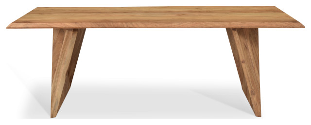 Live Edge Angled leg Coffee Table - Transitional - Coffee Tables - by ...