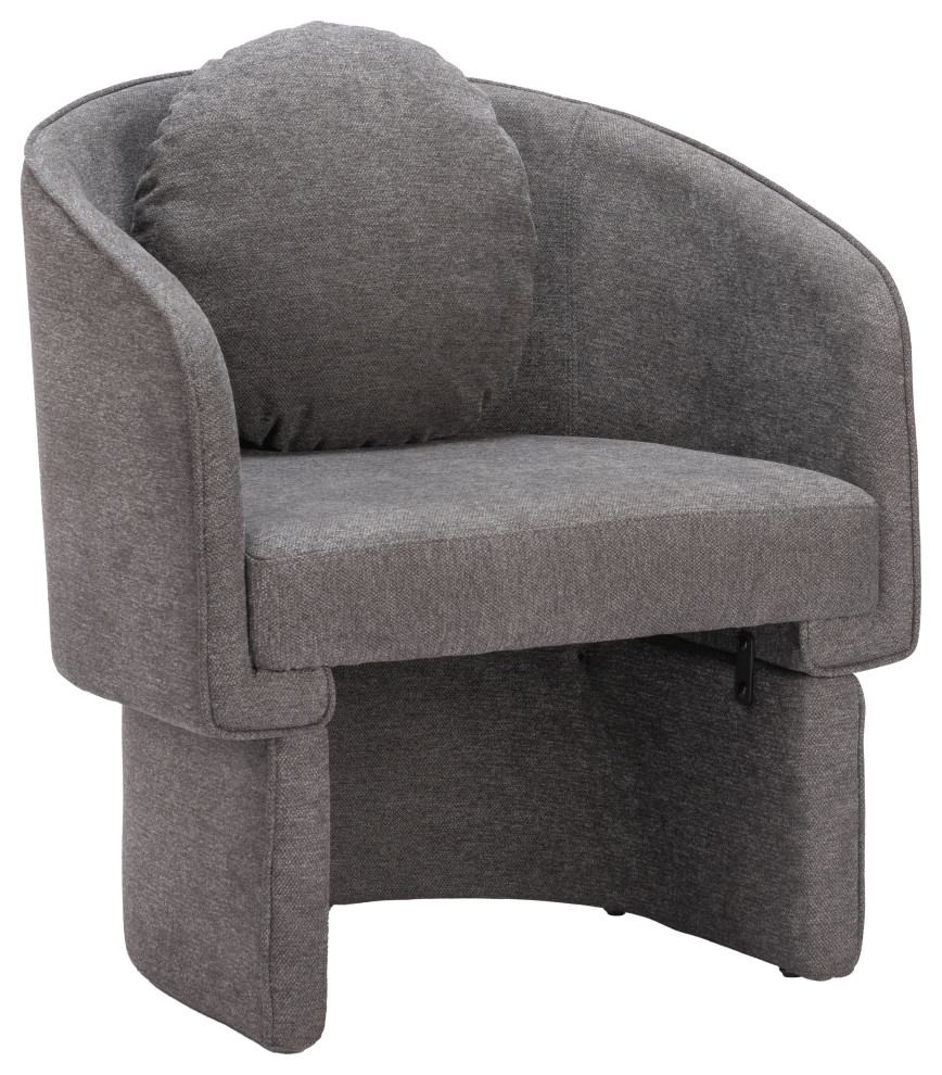 Olya Accent Chair Truffle Gray - Midcentury - Armchairs And Accent ...