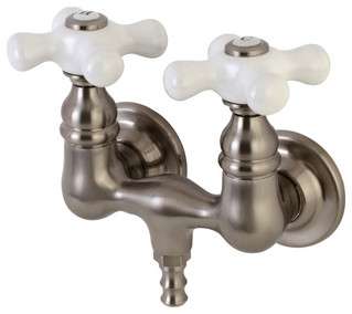 AE39T8 Aqua Vintage 3-3/8 Inch Wall Mount Tub Faucet, Brushed Nickel ...