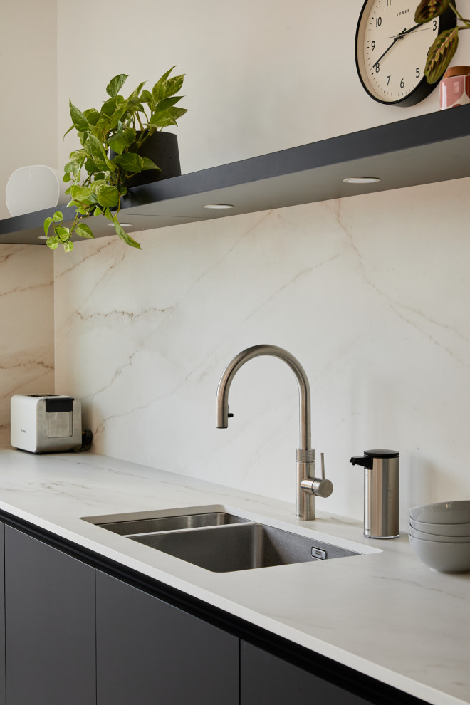 Modern Monochrome Kitchen Beckenham - Modern - Kitchen - London - by ...