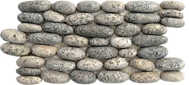 Standing Speckled Pebble Tile, 6"x12" - Beach Style - Mosaic Tile - by ...