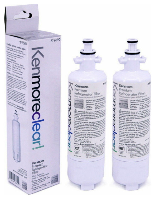 2 Pack 9690 Kenmore 469690 Replacement Refrigerator Water Filter ...