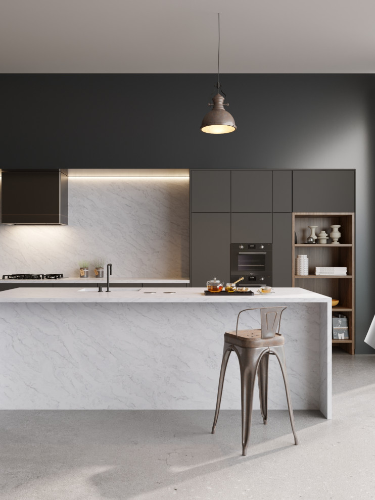 Volakano Kitchen Application - Modern - Kitchen - Dallas - by Vicostone ...