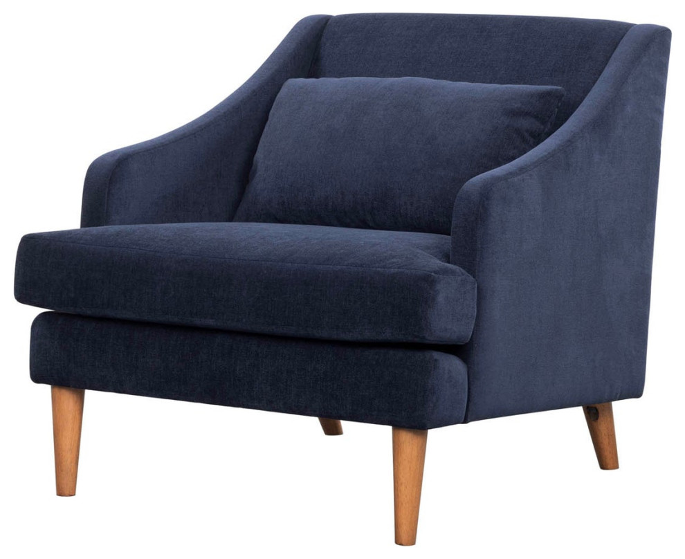 Missy Club Chair - Navy Chenille - Modern - Armchairs And Accent Chairs ...