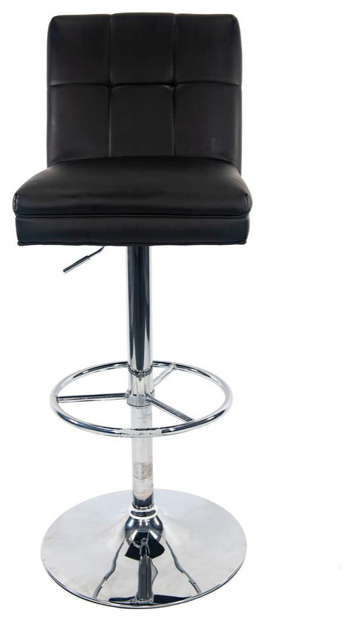 Sloan Adjustable Swivel Stool - Black - Contemporary - Bar Stools And ...